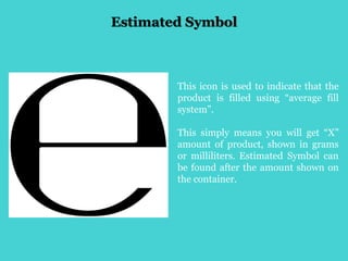 Cosmetic Packaging Symbols Explained | PPTX