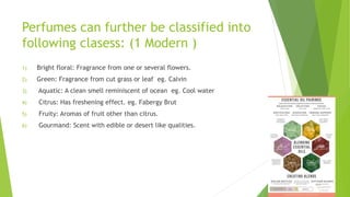 PERFUME Cosmetic ppt For Mpharm 1st year | PPTX