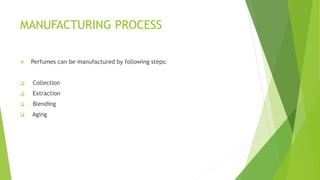 PERFUME Cosmetic ppt For Mpharm 1st year | PPTX