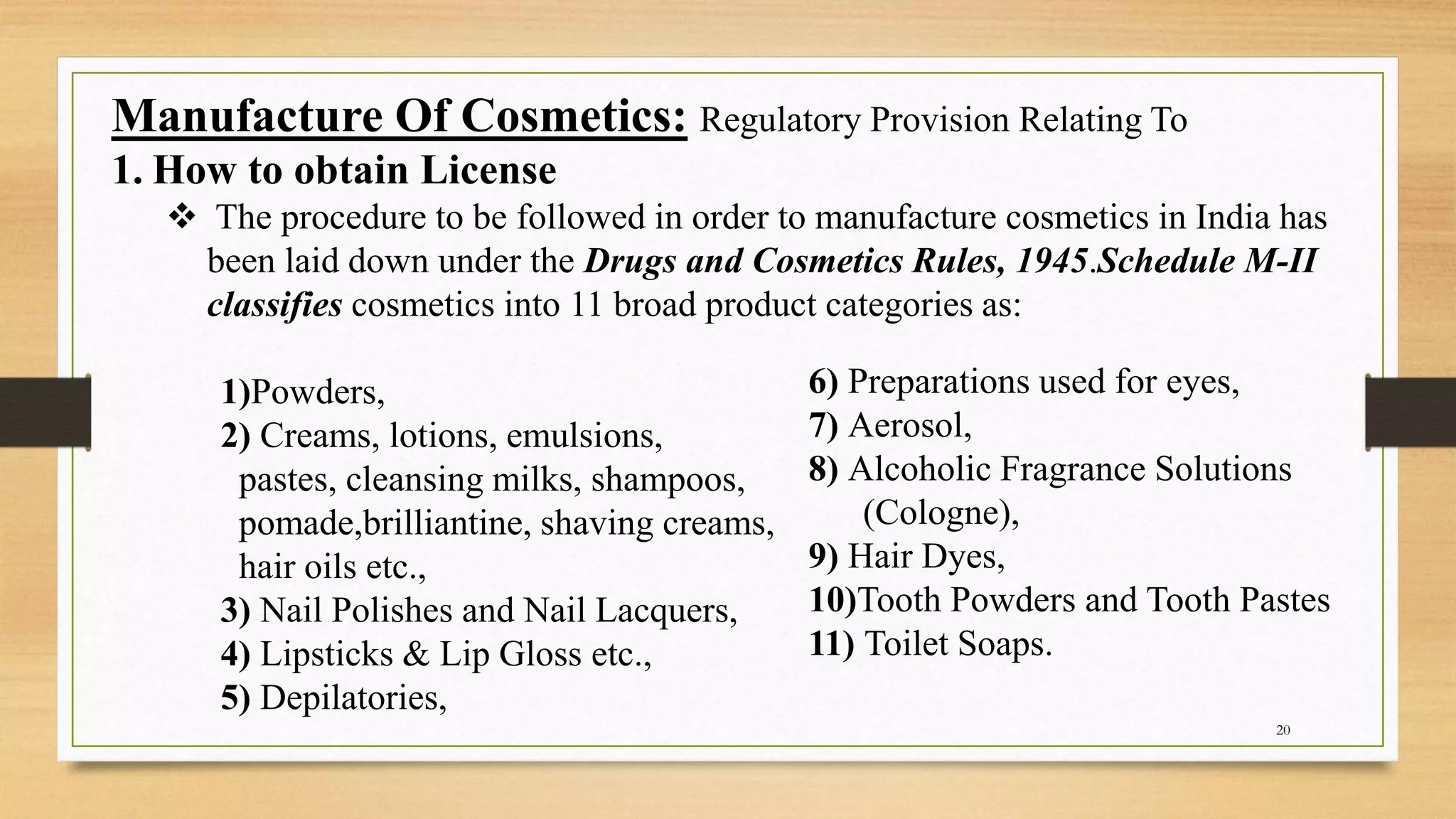 Cosmetic regulation | PPTX