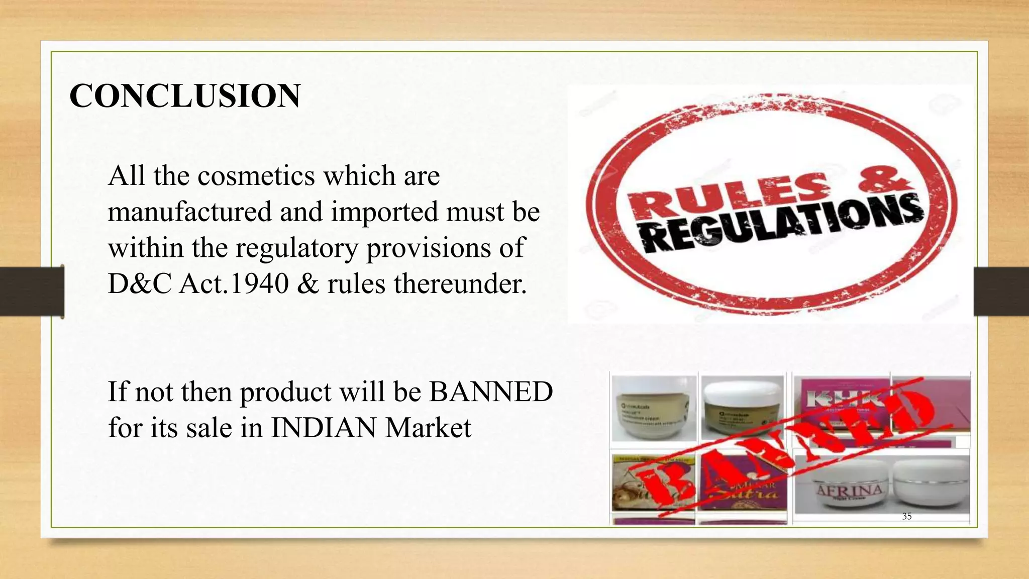 Cosmetic regulation | PPTX
