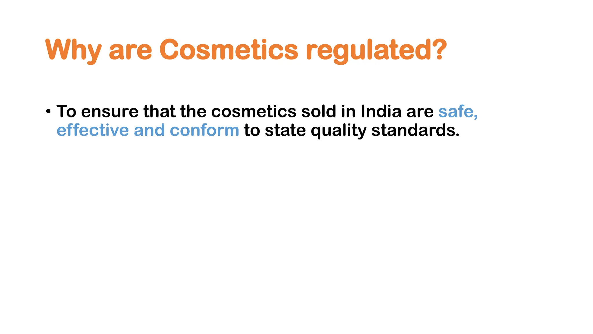 Cosmetic Regulations as per Indian Government | PDF