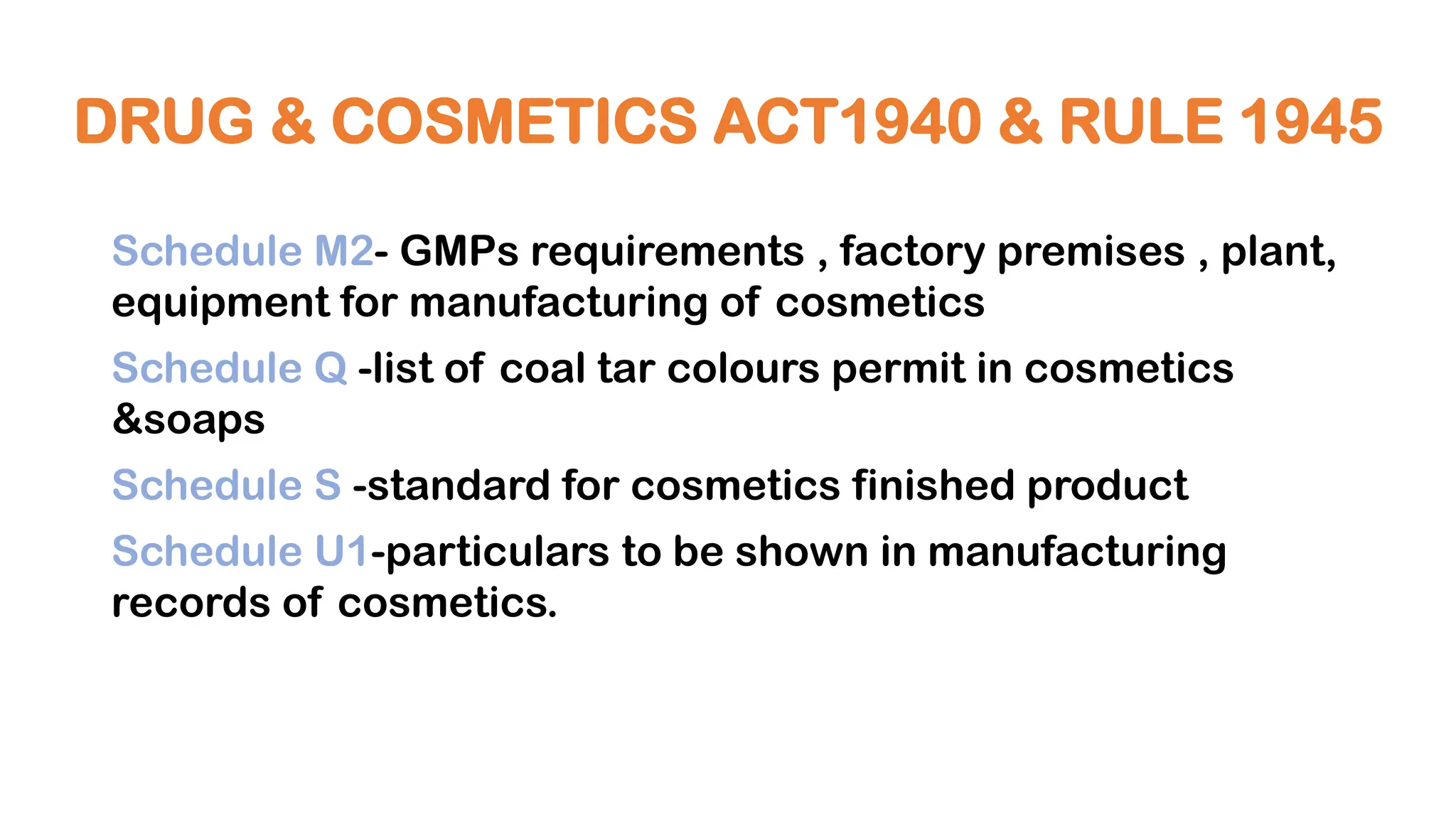 Cosmetic Regulations as per Indian Government | PDF