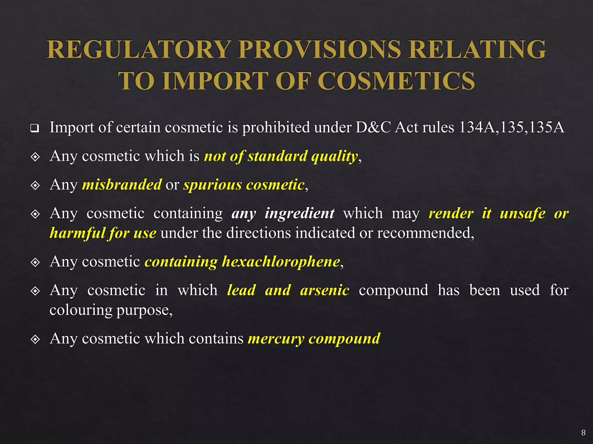 Cosmetic regulatory | PPTX