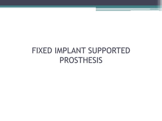 Cosmetic rehabilitation of missing upper anterior tooth with immediate loading basal implant | PPTX