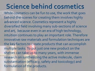Cosmetics Industry - All about cosmetics industry | PPTX