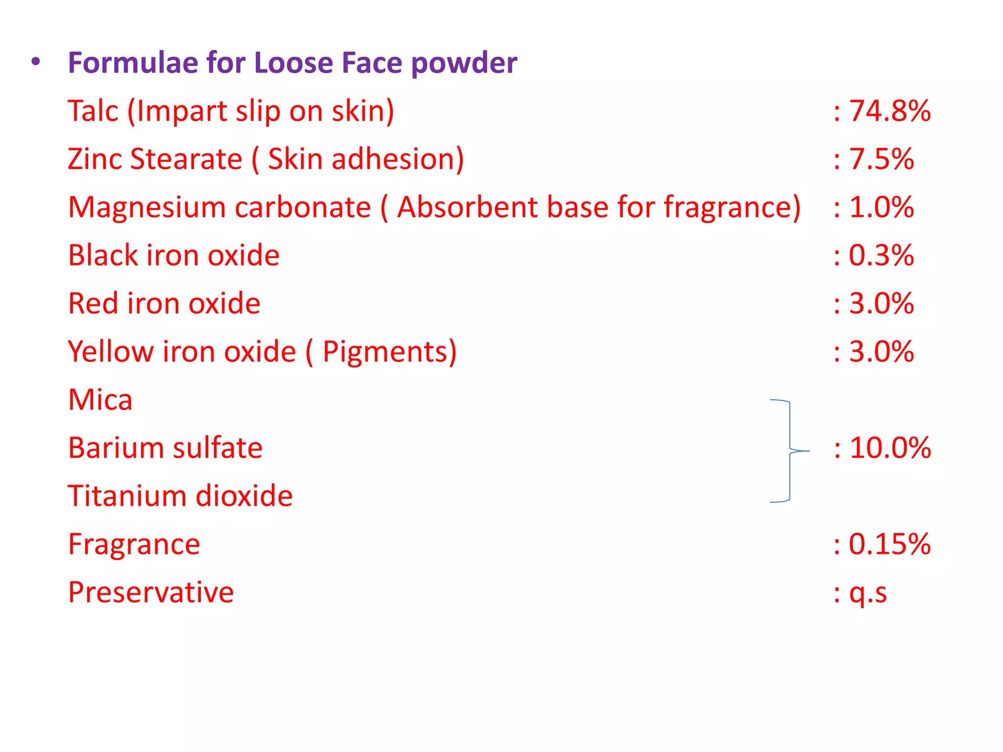 Cosmetics formulation and evaluation of selected products | PPTX