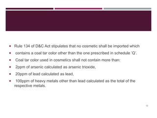 Cosmetics regulations | PPTX