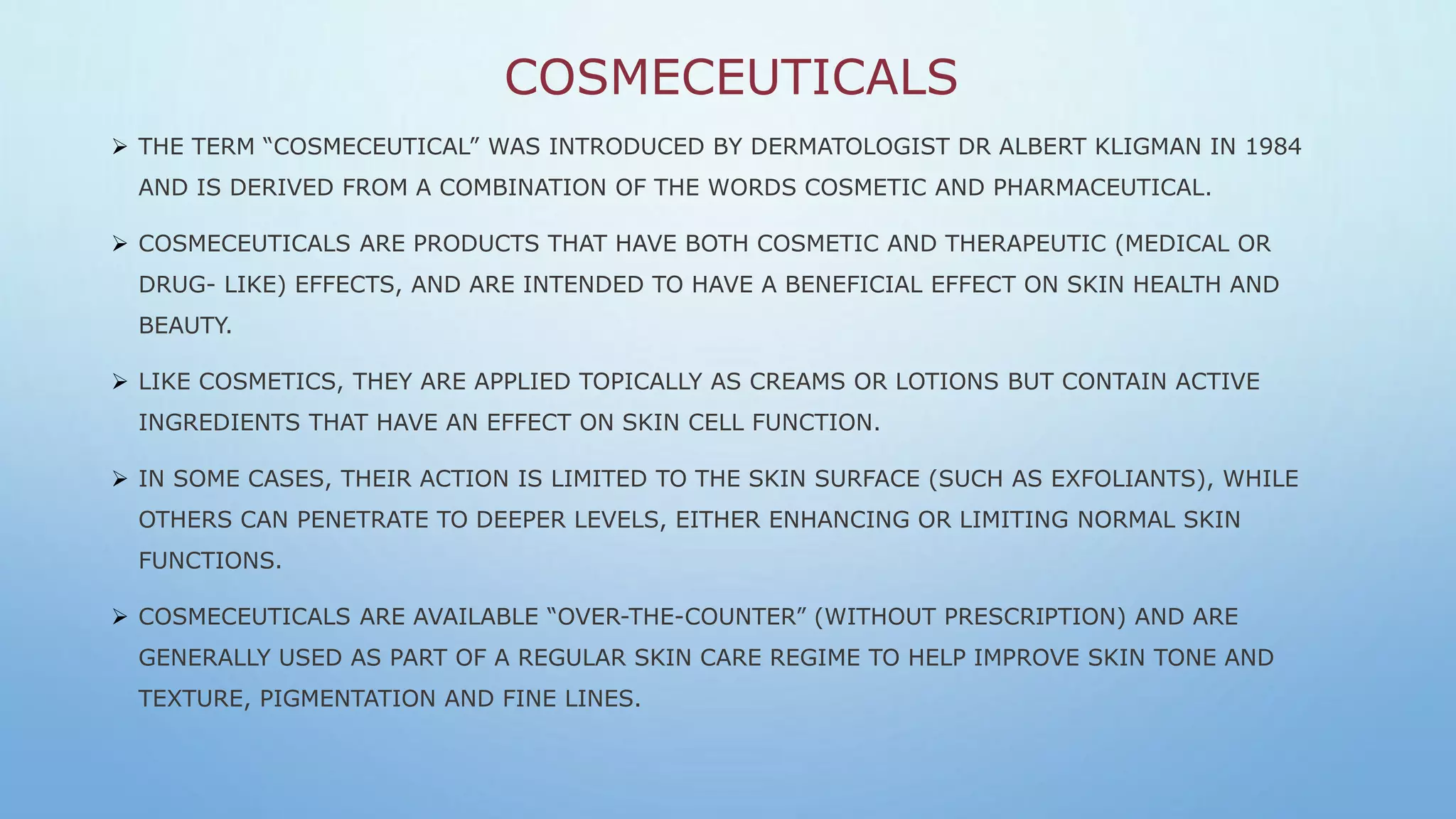 cosmetics science unit 1 b pharmacy syllabus | PPT