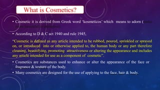 Cosmetics | PPTX