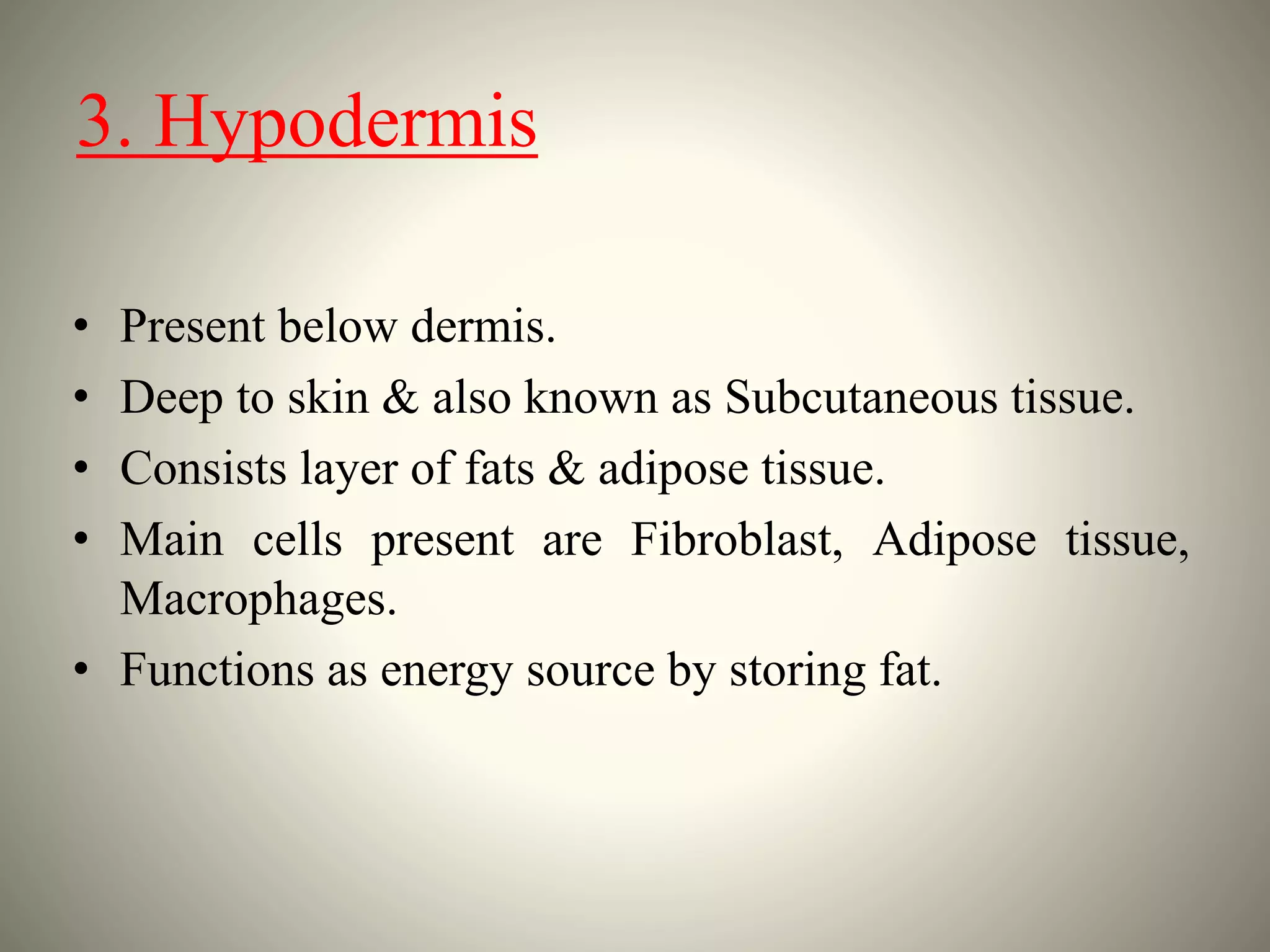 Structure of skin relating to problems like dry skin, acne vulgaris ...