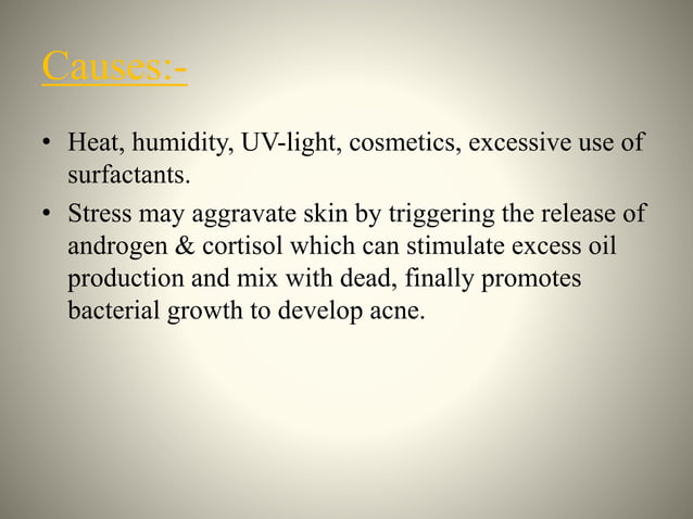 Structure of skin relating to problems like dry skin, acne vulgaris ...