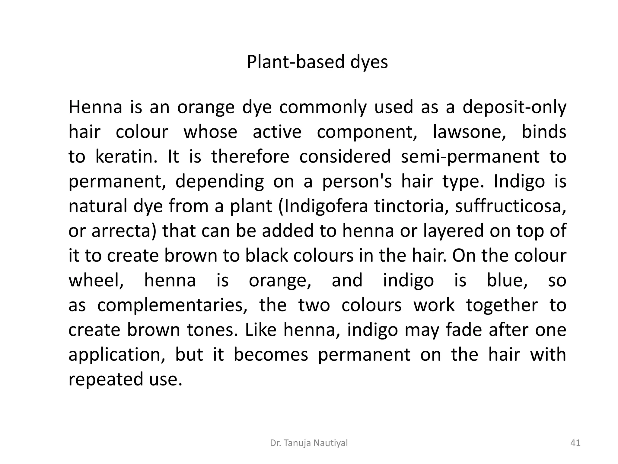 Cosmetics chemistry by Dr. Tanuja Nautiyal | PPTX