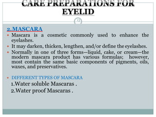 Cosmetics cleansing and care needs | PDF