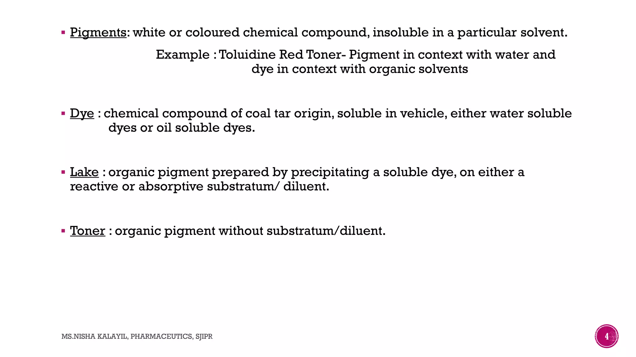 Cosmetics (colours stability tests) | PDF