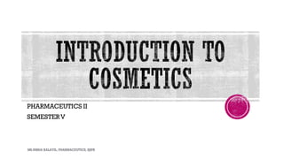 Cosmetics (colours stability tests) | PDF