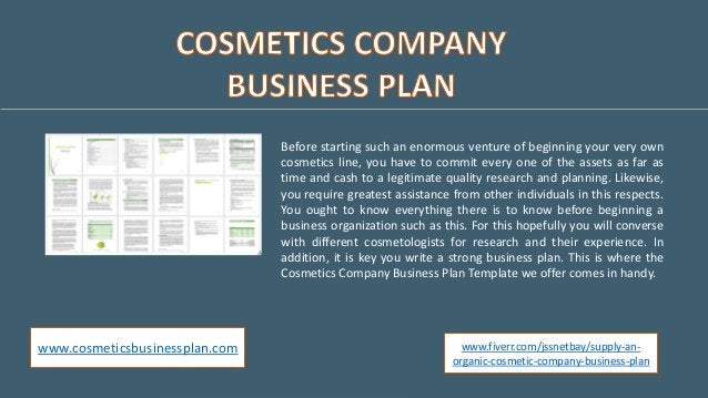 Cosmetics business plan | PDF