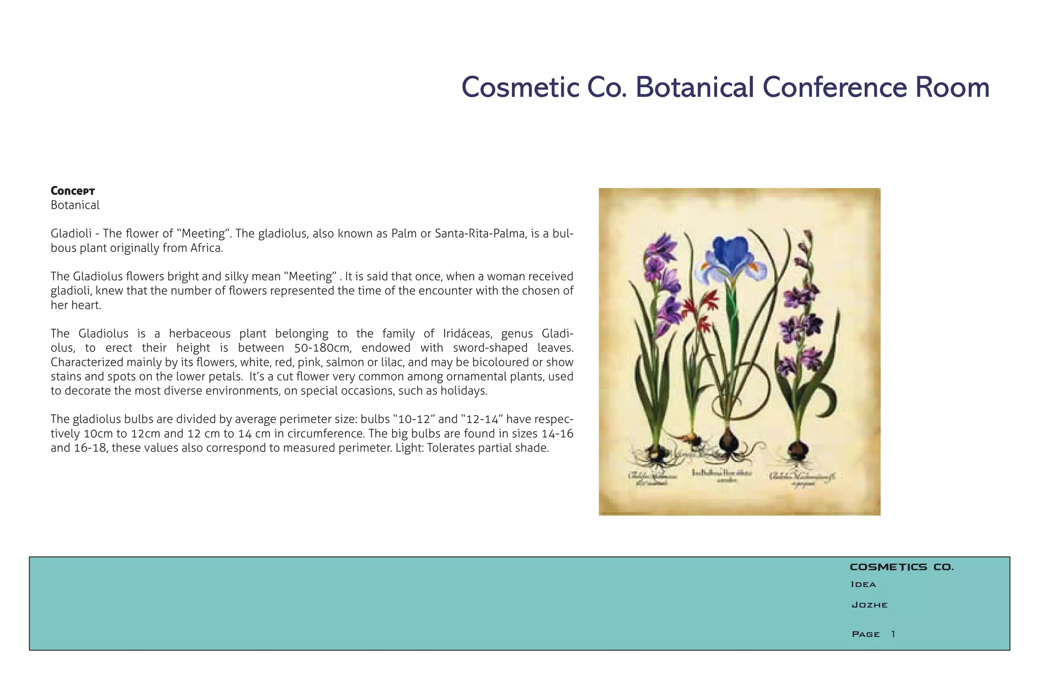 Cosmetics Co. conference room | PPT