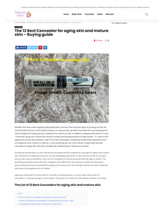 The Guide to select the best concealer for aging skin | PDF