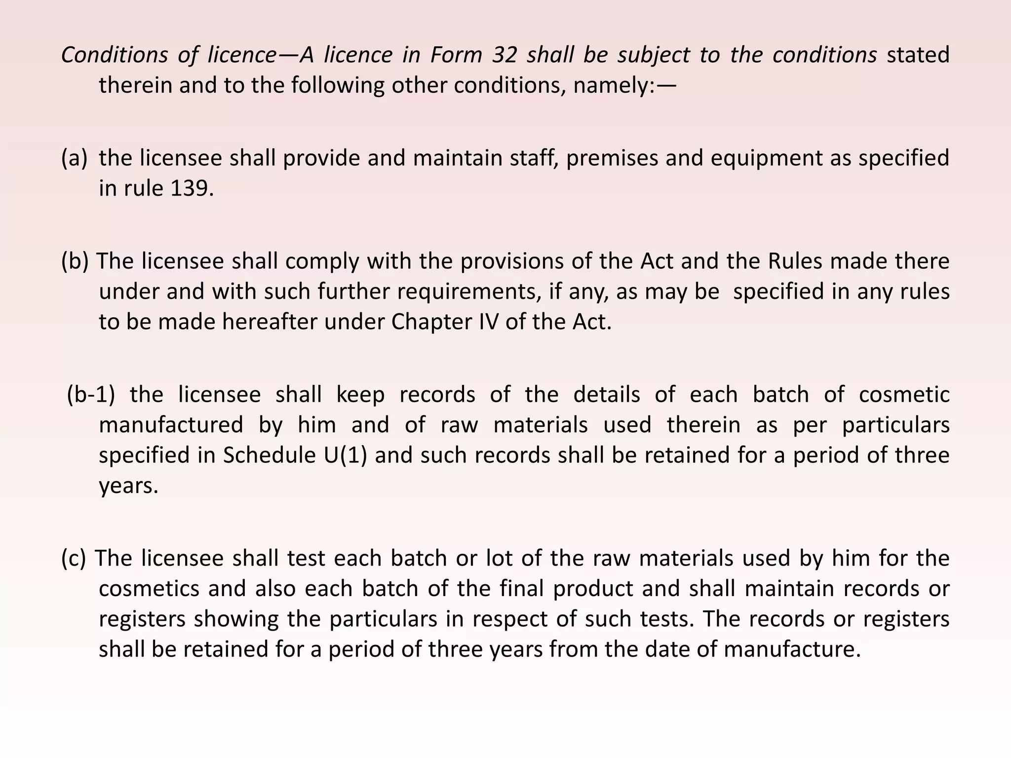 Cosmetics Manufacturing License procedure.pptx