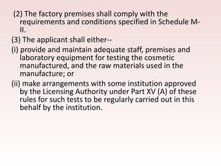 Cosmetics Manufacturing License procedure.pptx