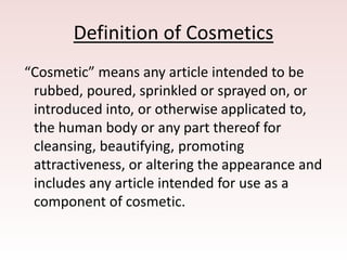 Cosmetics Manufacturing License procedure.pptx