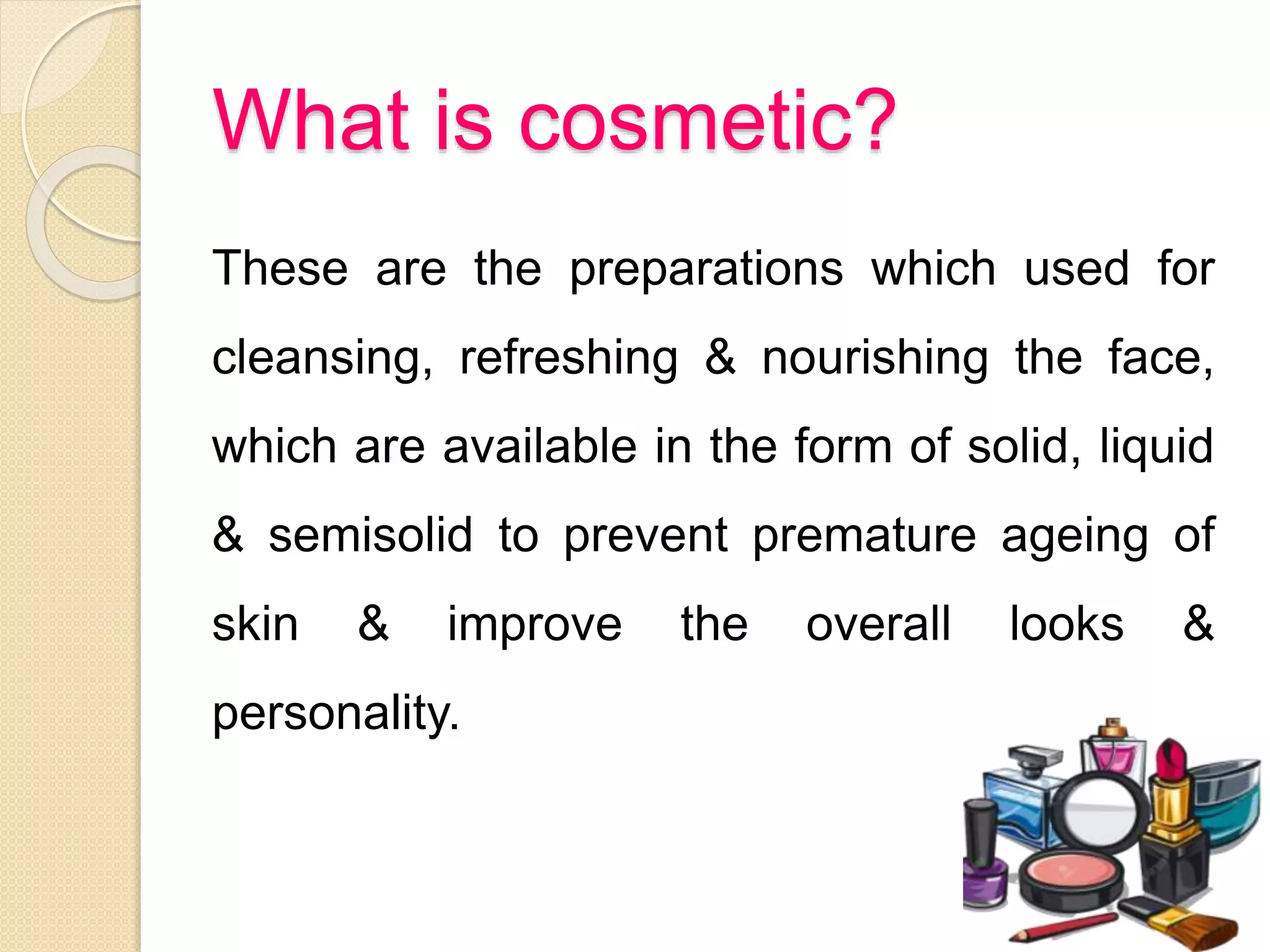 Cosmetics Part 1 | PPT