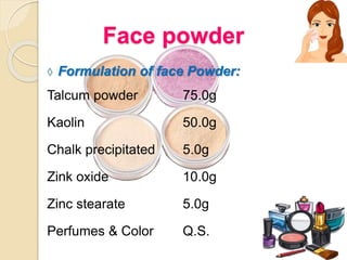 Cosmetics Part 1 | PPT | Skin and Dermatology | Diseases and Conditions