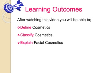 Cosmetics Part 1 | PPT | Skin and Dermatology | Diseases and Conditions