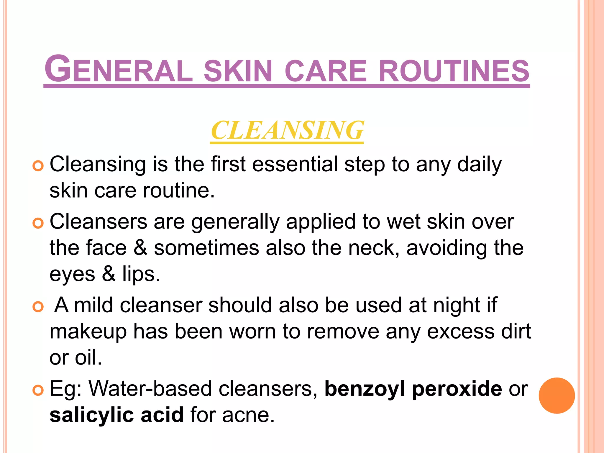 COSMETICS CLASSIFICATION By Tannu Saini | PPTX | Skin and Dermatology ...