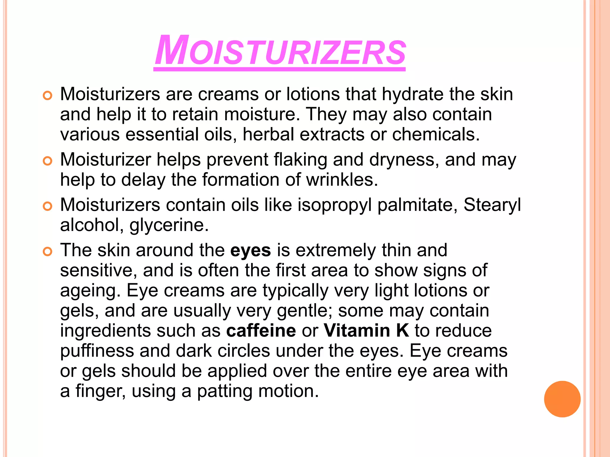 COSMETICS CLASSIFICATION By Tannu Saini | PPTX