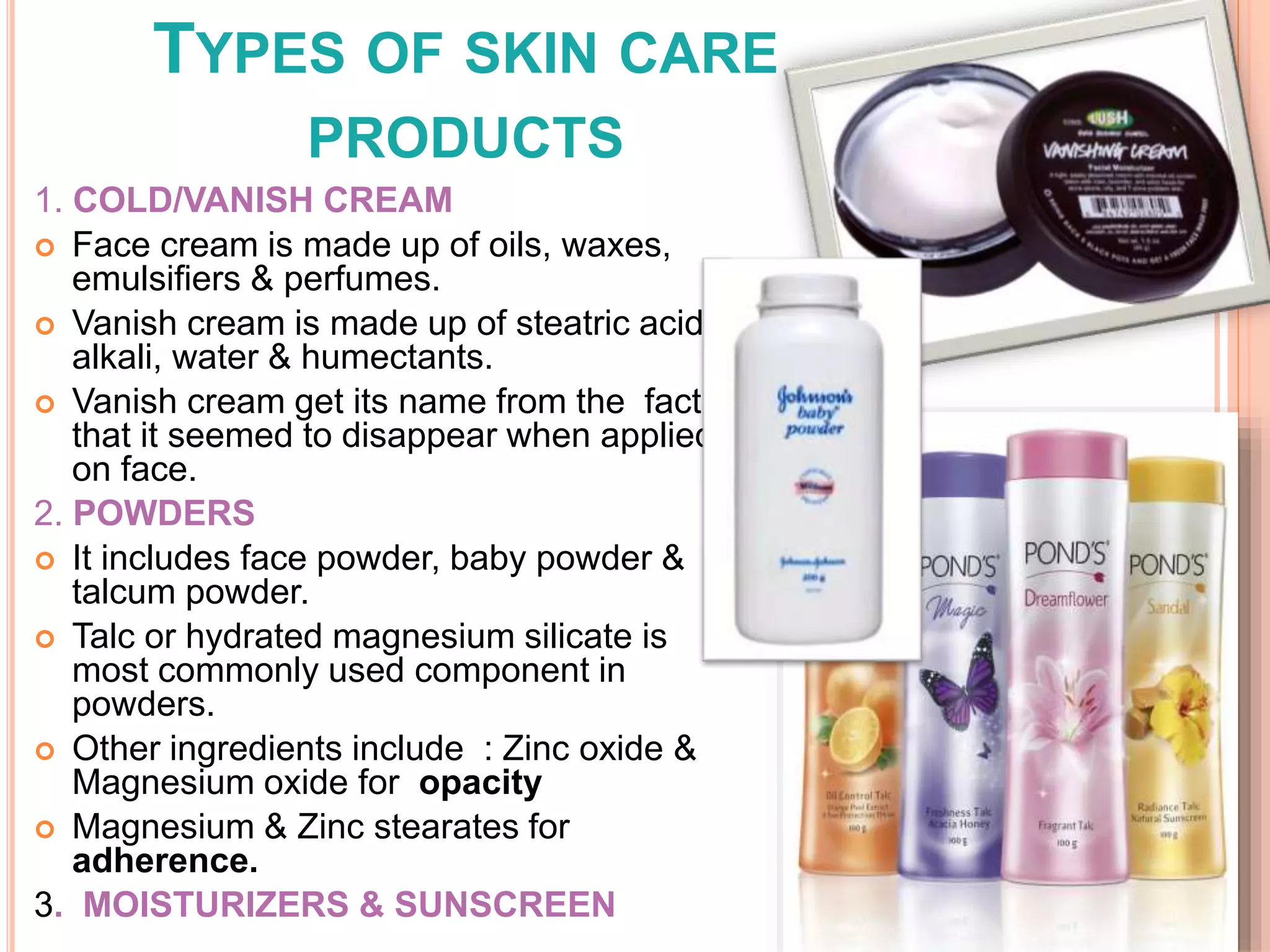 COSMETICS CLASSIFICATION By Tannu Saini | PPTX