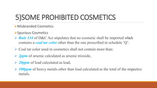 Cosmetics - Regulatory Aspects | PPTX