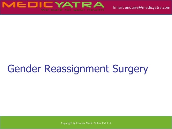 Gender Reassignment Surgery