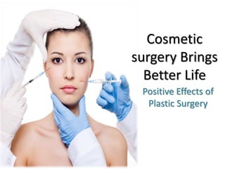 Cosmetic surgery brings better life (1) | PPTX