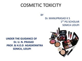 Cosmetic toxicity | PPTX