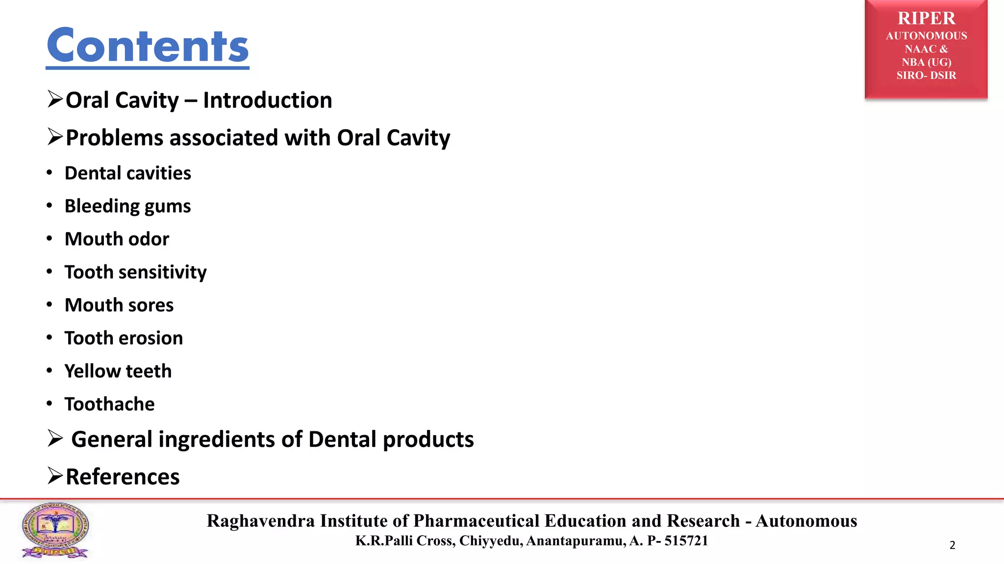 problems of oral cavity | PPTX