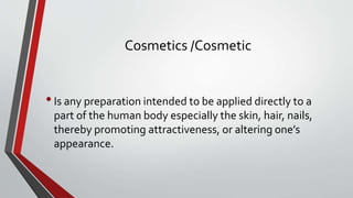 Cosmetology | PPT