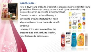 young cosmetic produts | PPTX