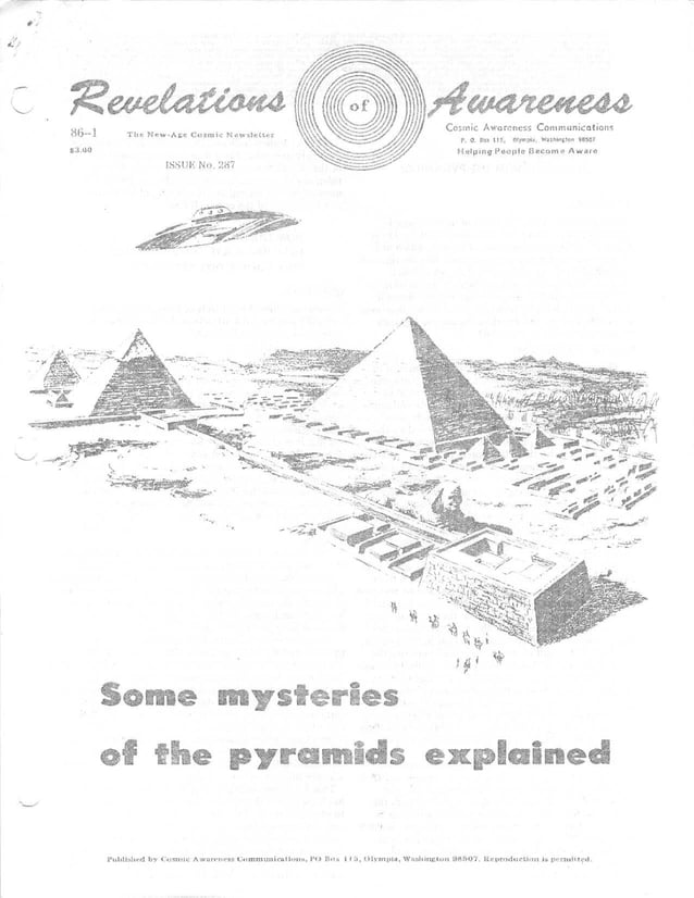 Cosmic Awareness 1986-01: "Robotoids and Synthetics: Do They Eat, Do They Age, etc?" | PDF