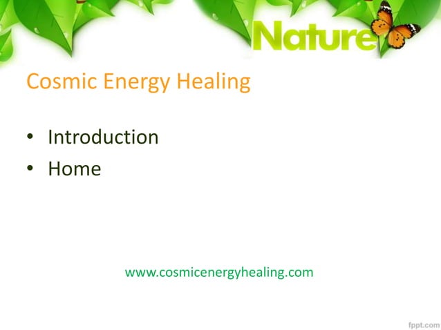 Cosmic energy healing (part1) | PPT