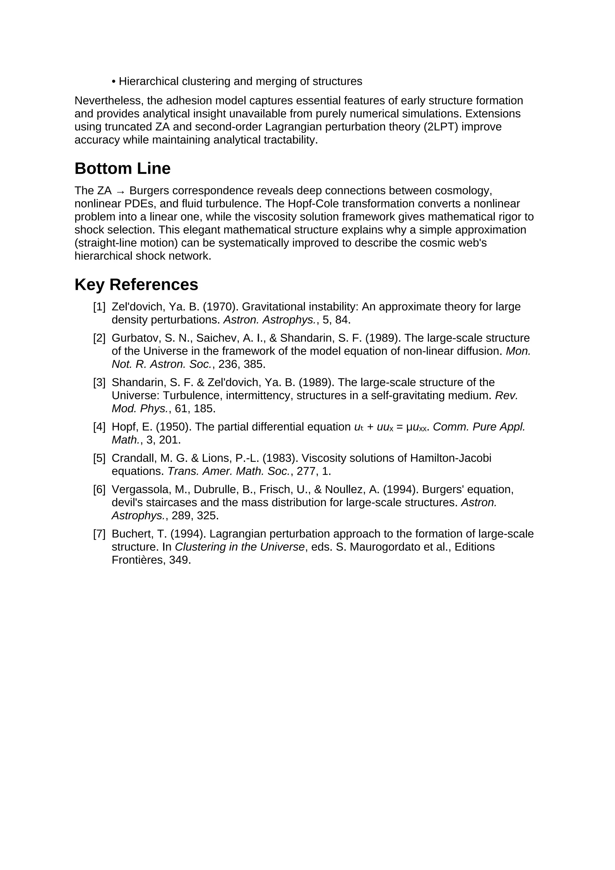 Large Scale Cosmic Structure and Fluid PDE | PDF