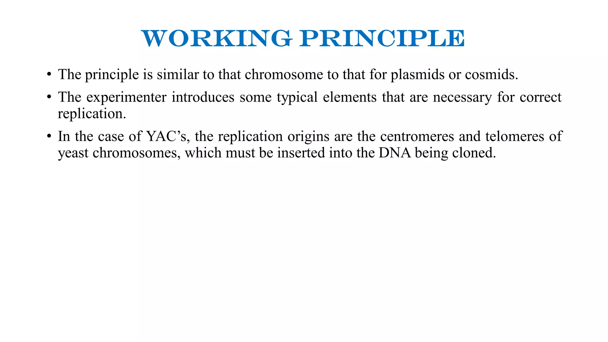 Cosmid Vectors, YAC and BAC Expression Vectors | PPT