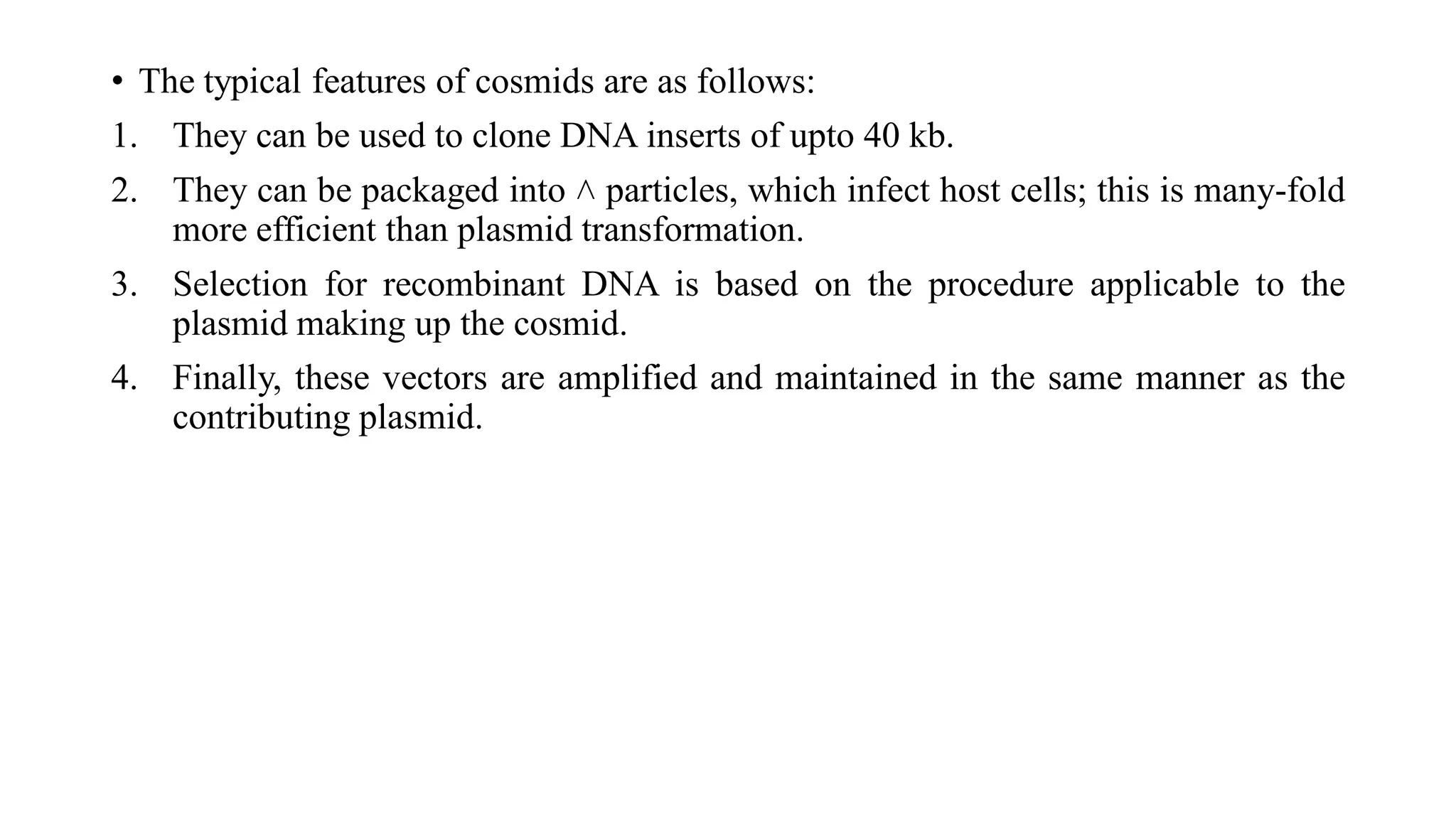 Cosmid Vectors, YAC and BAC Expression Vectors | PDF