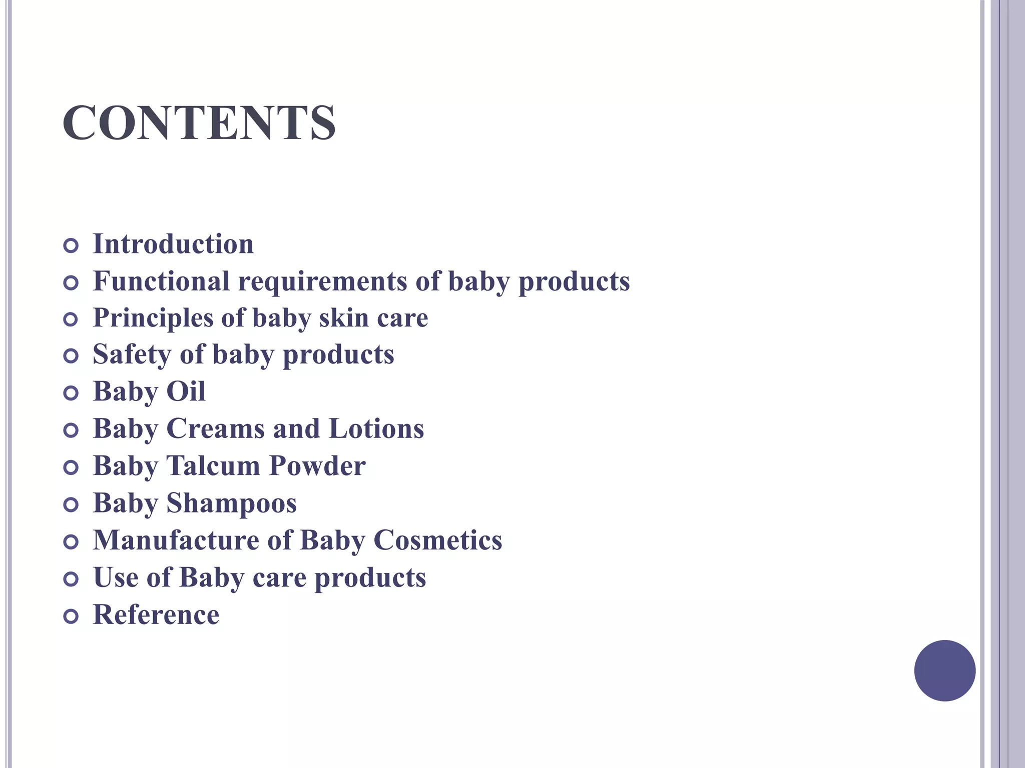 Baby care products | PPTX