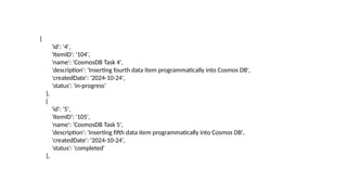 cosmodb ppt.pptxfkhkfsgkhgfkfghkhsadaljlsfdfhkgjh | PPTX