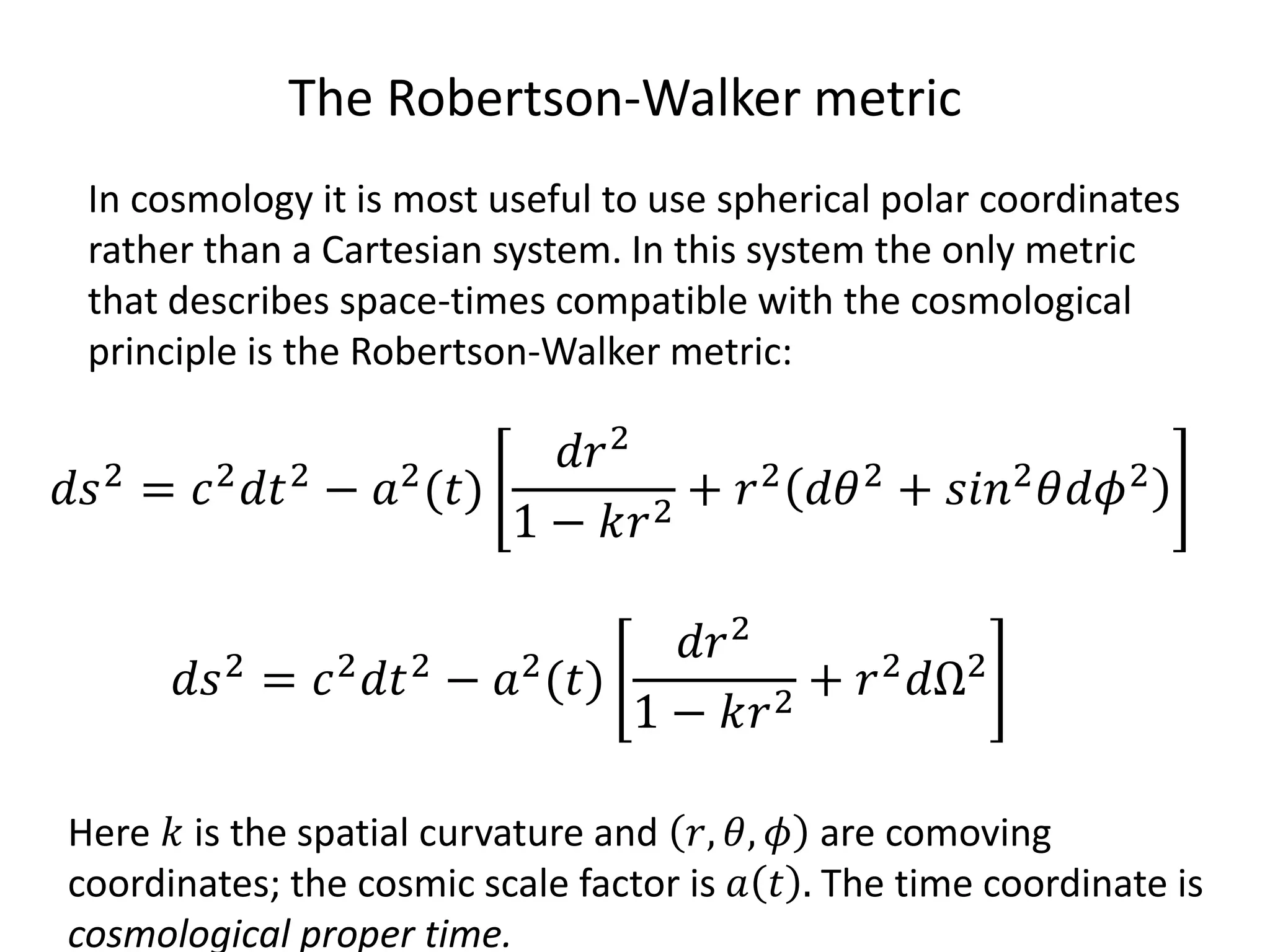 Brief Thoughts on Cosmological Distances | PPT