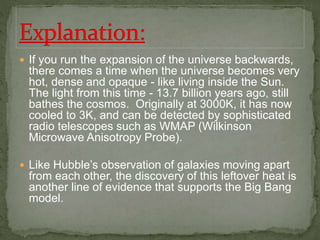 Cosmology,bigbang and dark energy | PPTX
