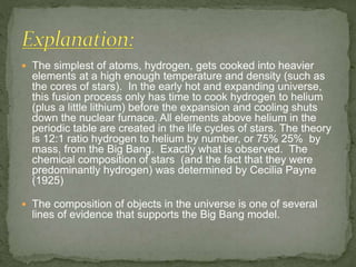 Cosmology,bigbang and dark energy | PPTX