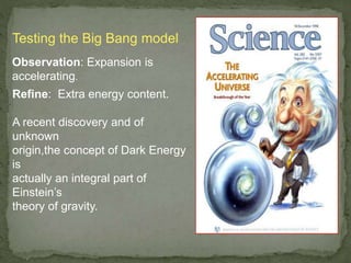 Cosmology,bigbang and dark energy | PPTX
